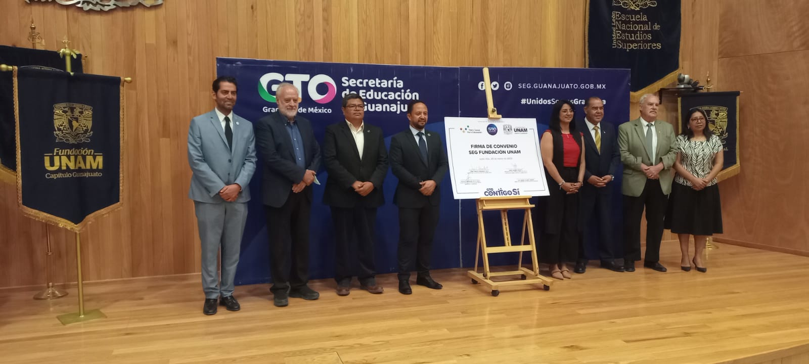 Firman convenio de colaboración Fundación UNAM y Secretaría de Educación de Guanajuato - NotiBajio