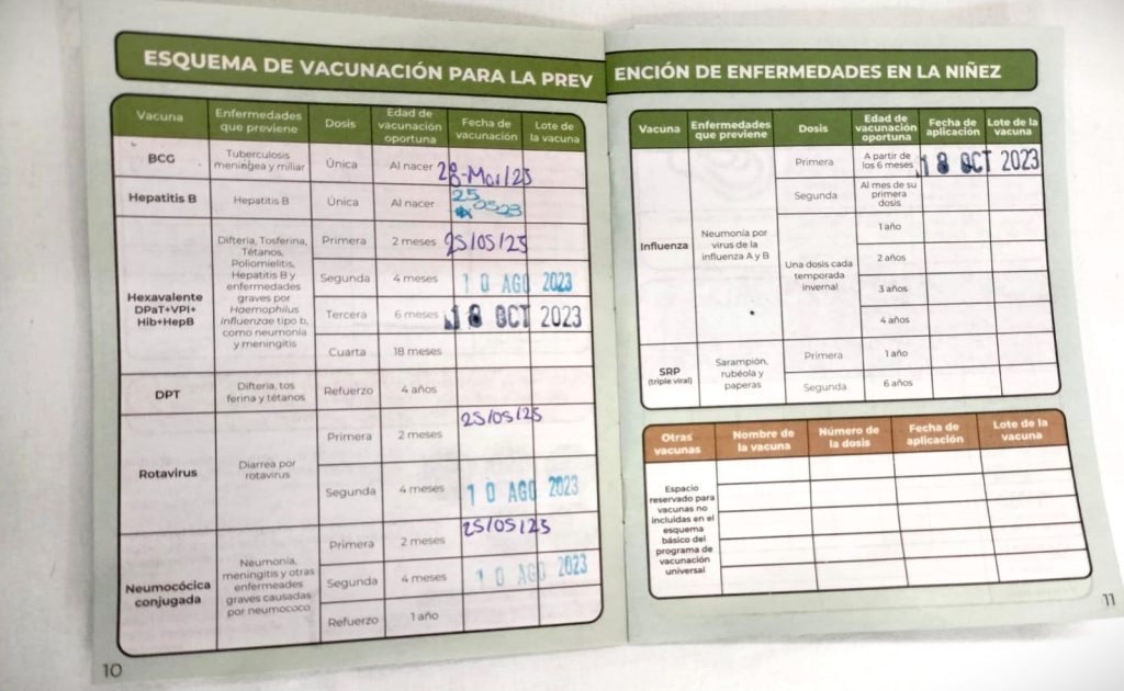 SSG recomienda portar Cartilla de Vacunación para registrar aplicación ... SSG recomienda portar Cartilla de Vacunación para registrar aplicación ...